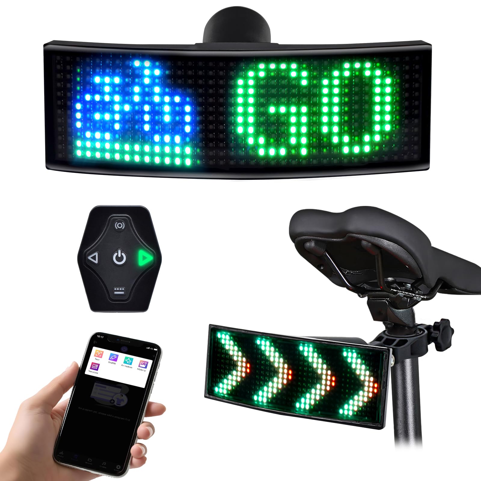 Amazon.com : GOTUS Programmable LED Smart Bike Tail Light, Rear Bike ...