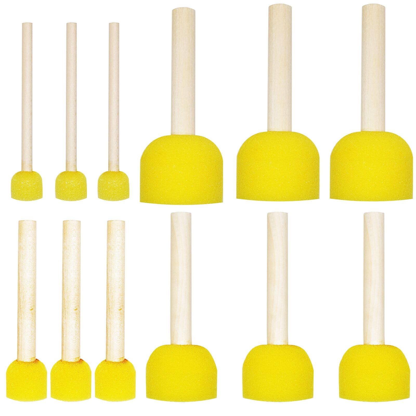 Amazon.com: Hubuki Round Sponges Brush Set Paint Sponge Brush Circle ...
