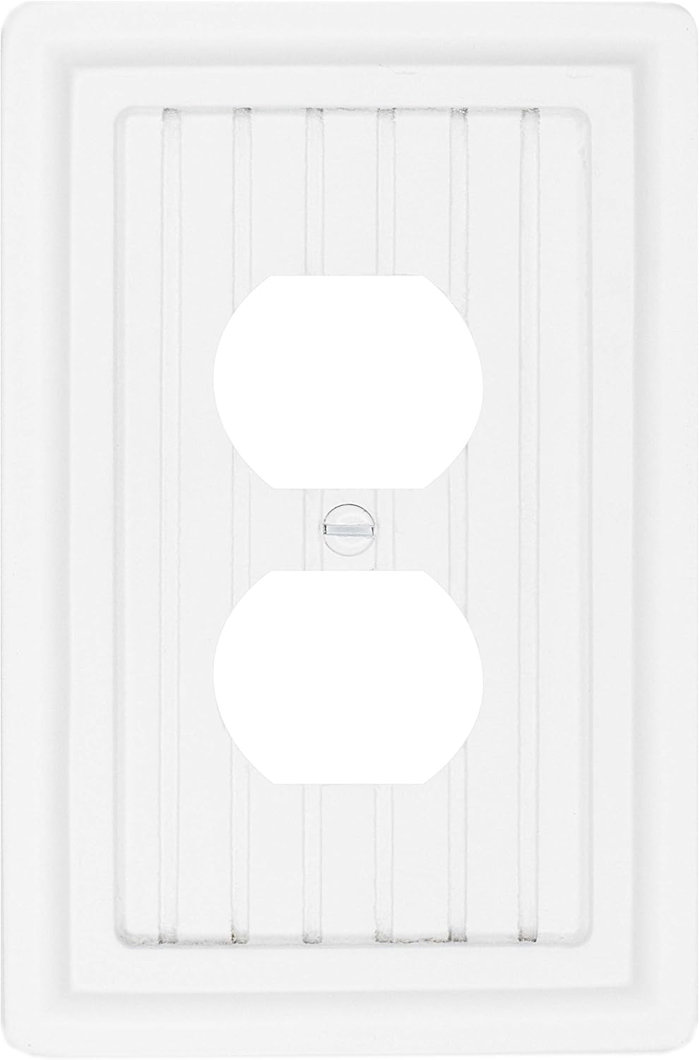 Wainscsott White Wood Switchplate, duplex, 3.5" x 5.5" x 0.25" 8.89cm x ...