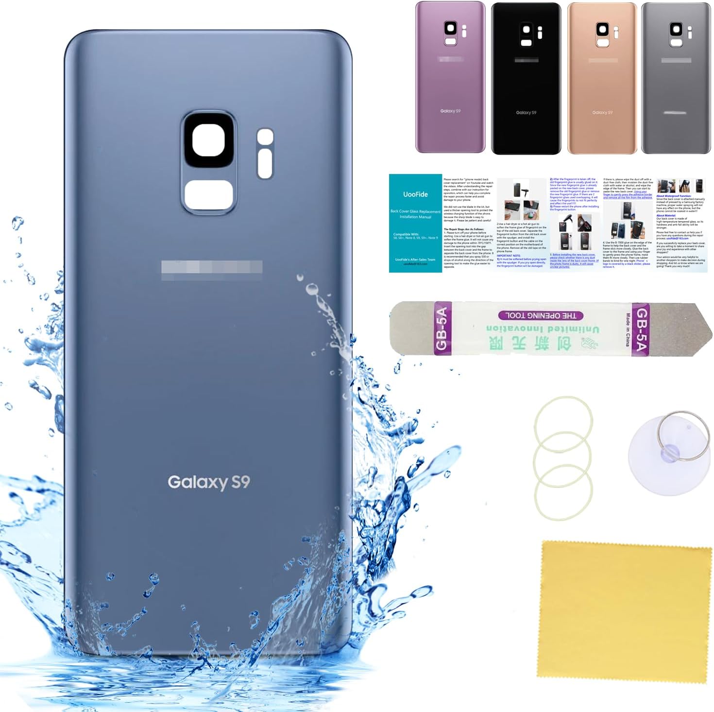 Amazon.com: Galaxy S9 Replacement Back Glass Panel Case with ...
