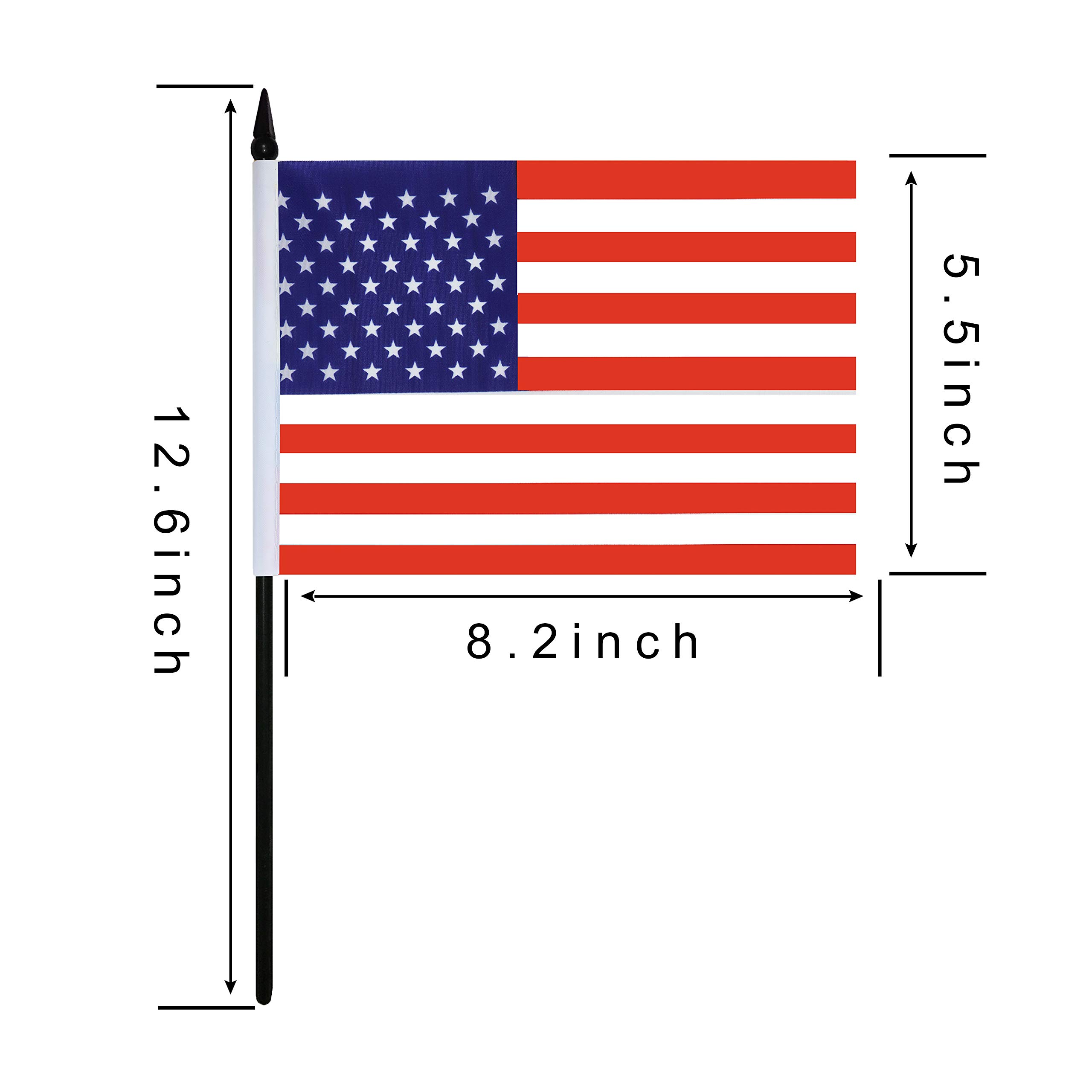 27 Pack Military Army Armed Forces Stick Flag Set Small Mini US Army ...