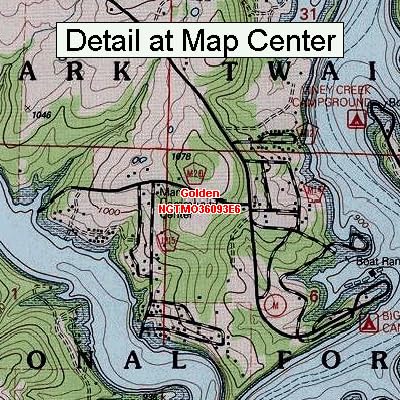Amazon.com : USGS Topographic Quadrangle Map - Golden, Missouri (Folded ...