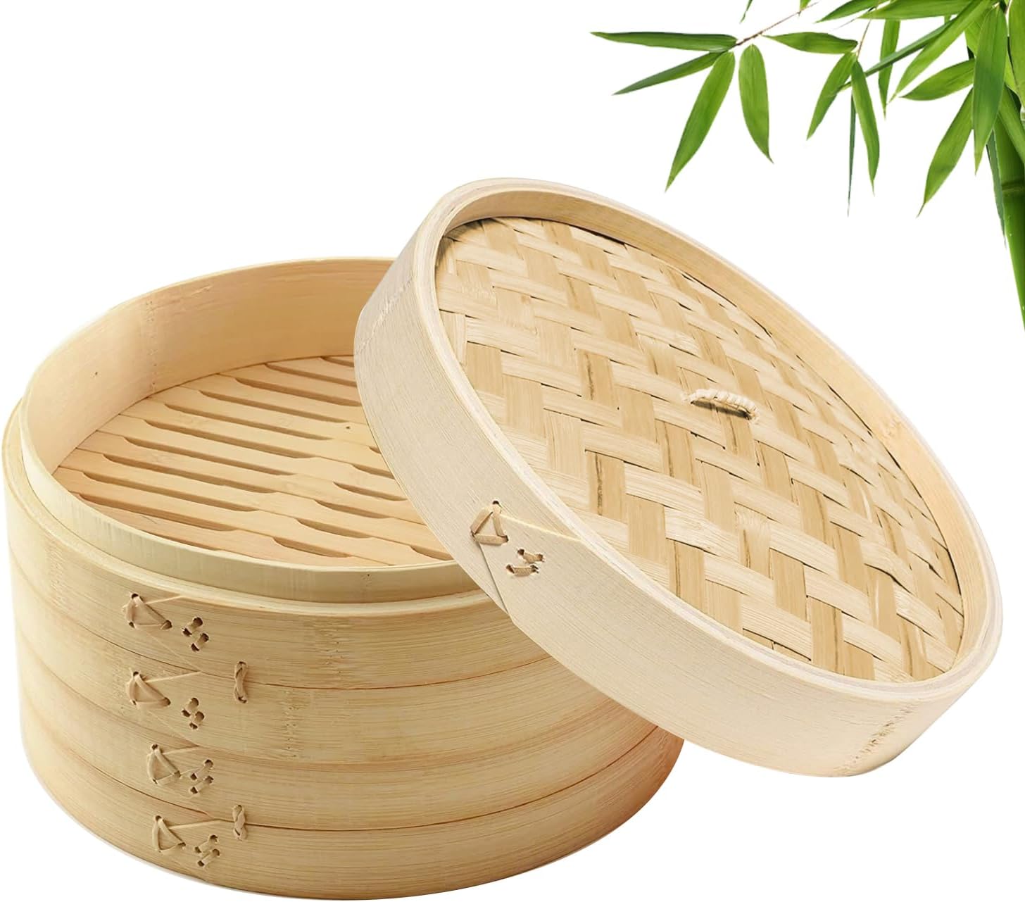 Amazon.com: Serenity Essentials Bamboo Steamer: Enjoy Freshly Steamed ...