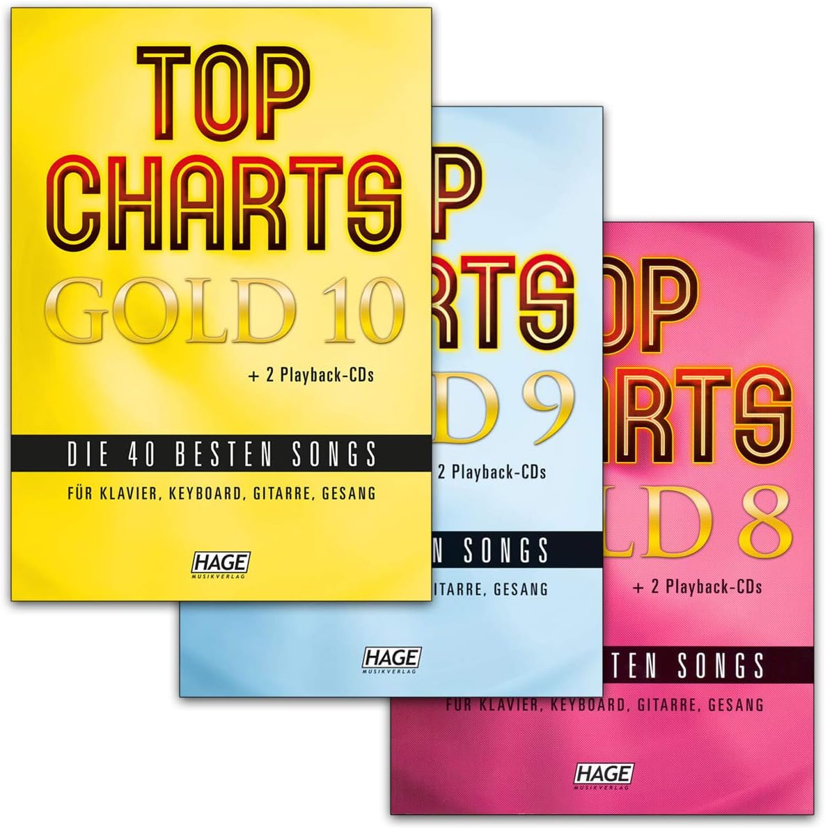 Top Charts Gold - 3 Bände : Nummer 8,9,10 mit 6 CDs ! 120 Hits aus den ...