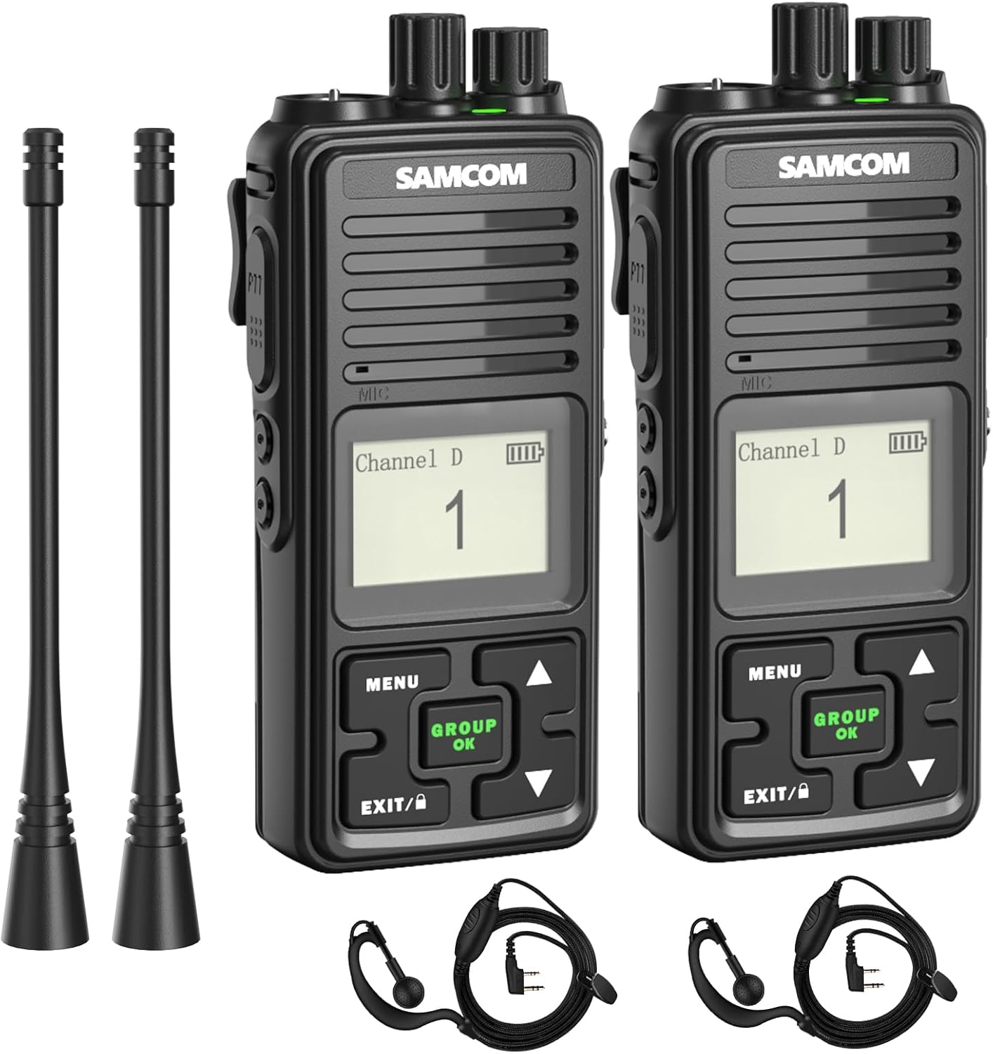 Amazon.com: SAMCOM FPCN10A Two Way Radios Long Range 3000mAh Walkie ...