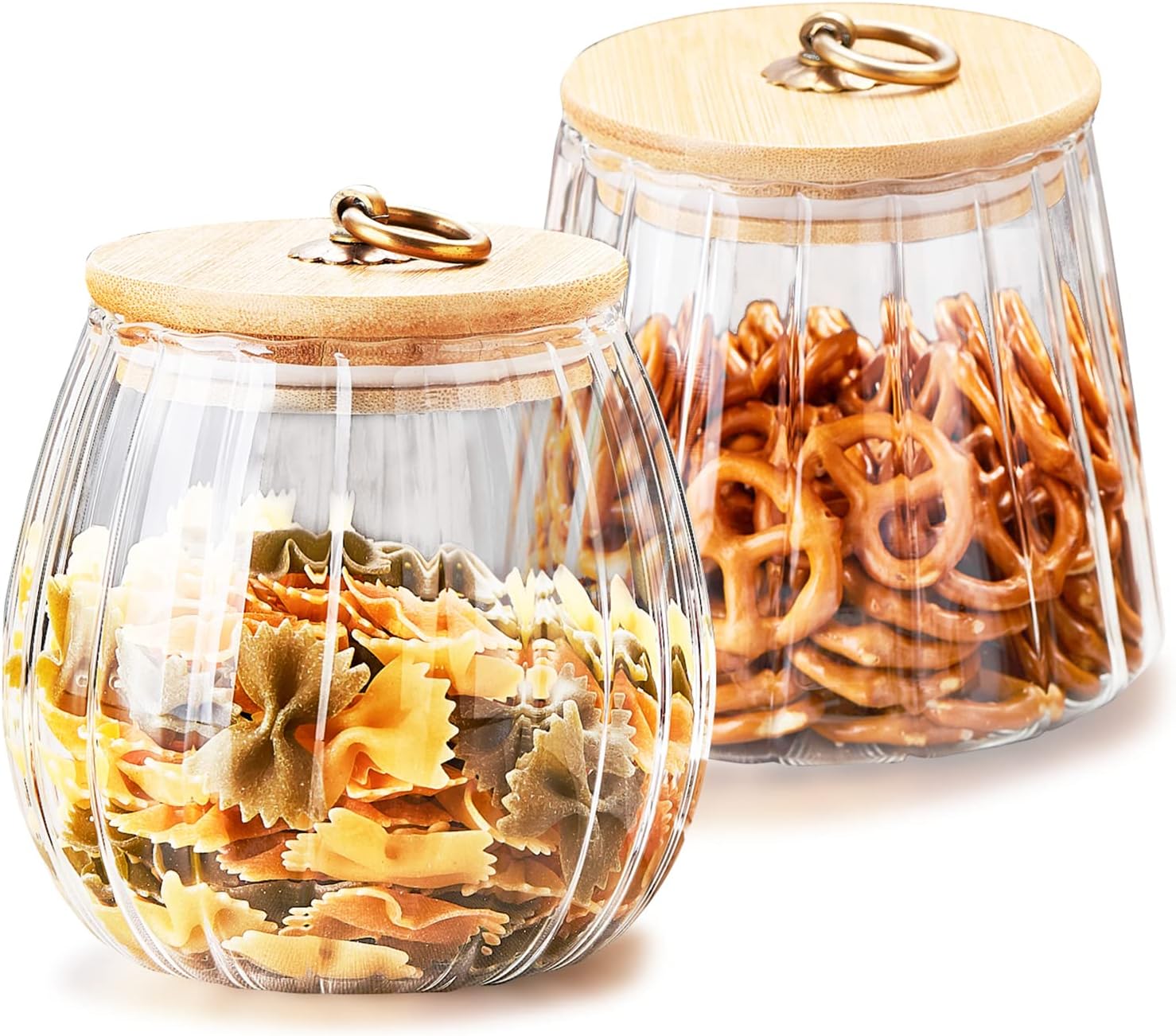 Amazon.com: Unbreakable Glass Jars,300ml/10oz Glass Kitchen Canisters ...