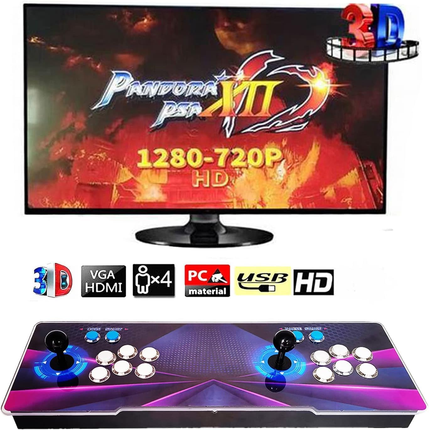 [26780 Games in 1] Classic 3D Arcade Game Console, Pandora's Box Retro ...