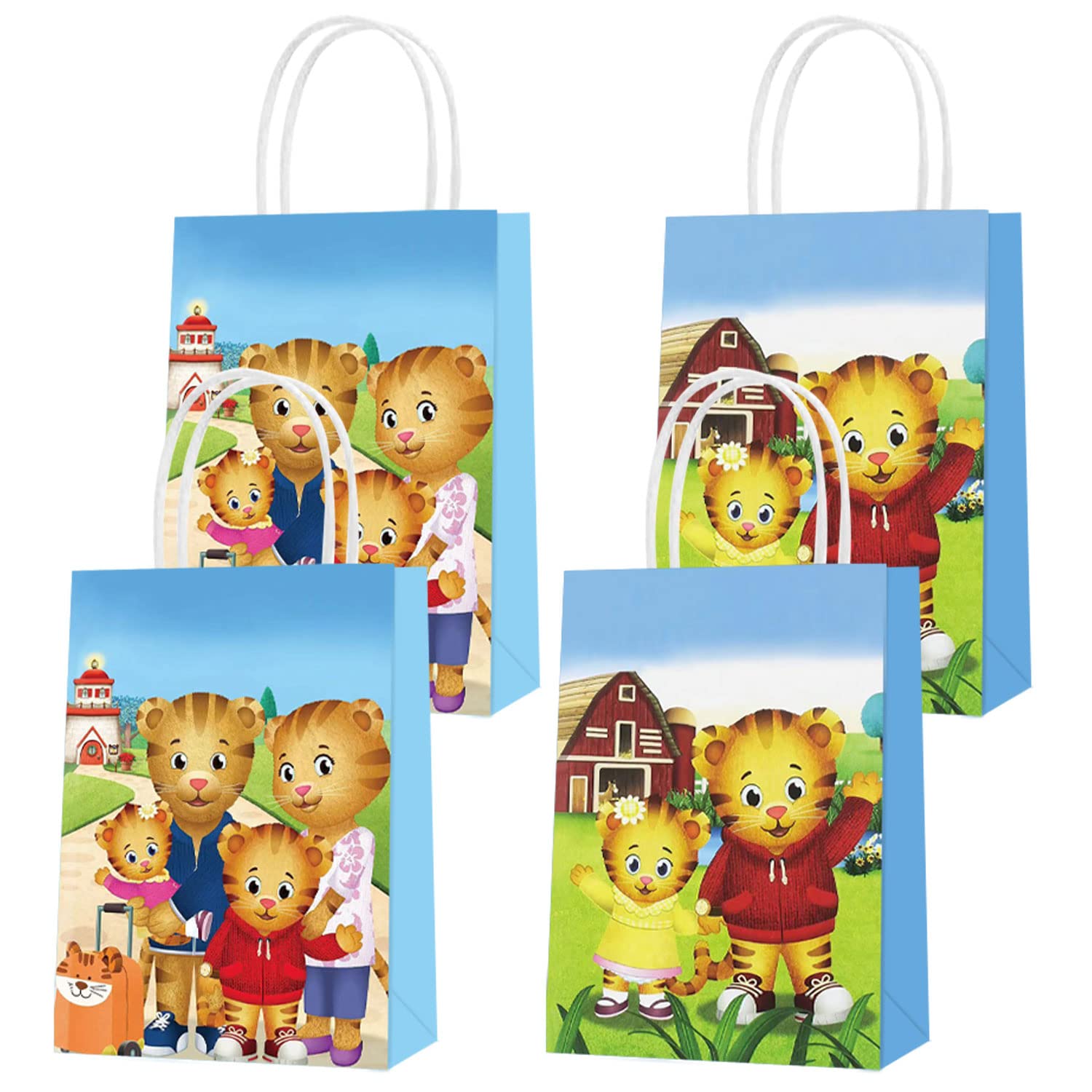 16 Pcs Daniel Tiger Gift Bags,Party Favor Bags for Daniel Tiger Theme ...