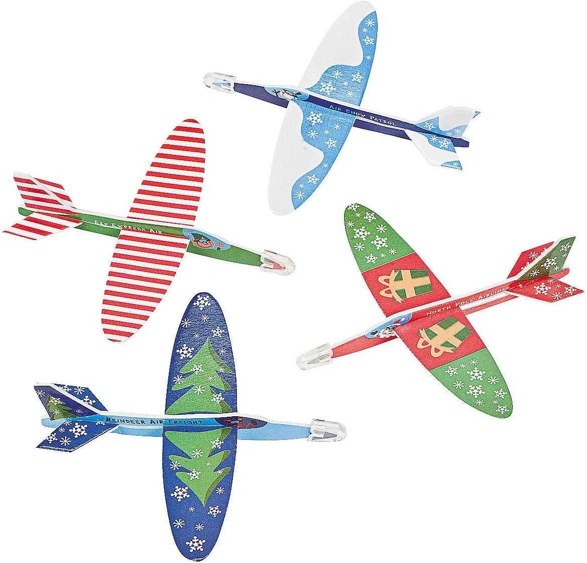 Amazon.com: Fun Express - Bulk Mini Holiday Gliders - Assorted Festive ...