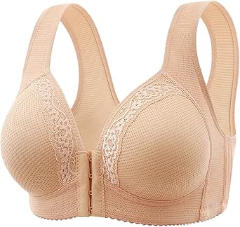 Amazon.com: BRKEWI Womens Sports Bras, Daisy Bra, Front Close Bras No ...