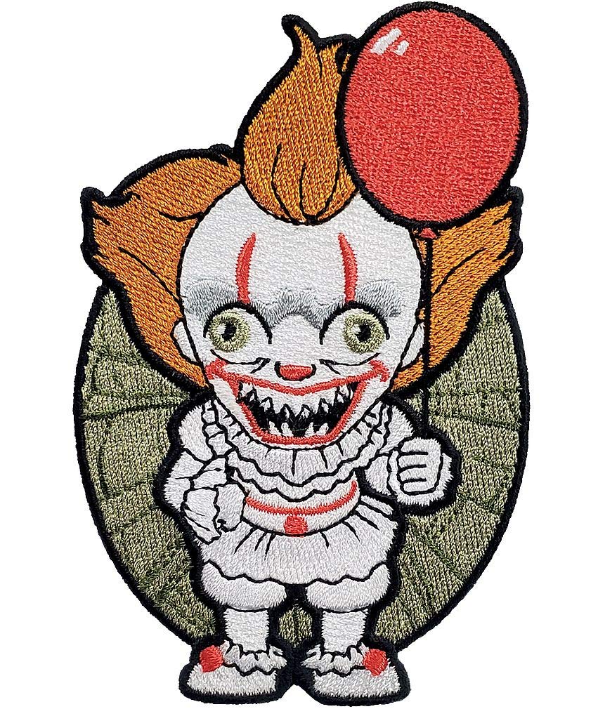 Buy Ata-Boy It Movie Pennywise Chibi 3" Full Color Embroidery Iron-On Patch Online at ...
