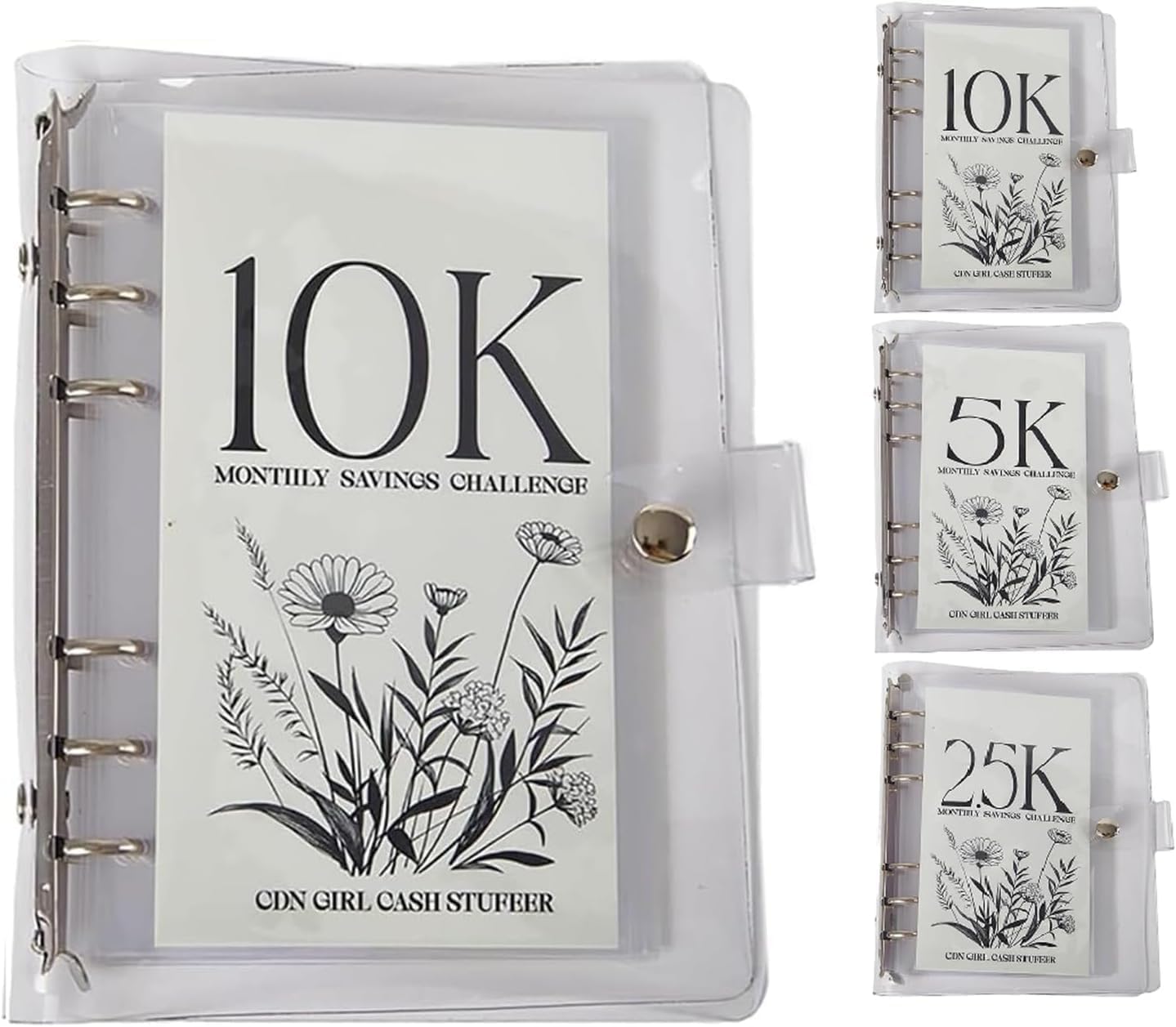 Amazon.com: 12-Month Envelopes Money Saving Challenge Binder,2025 New ...