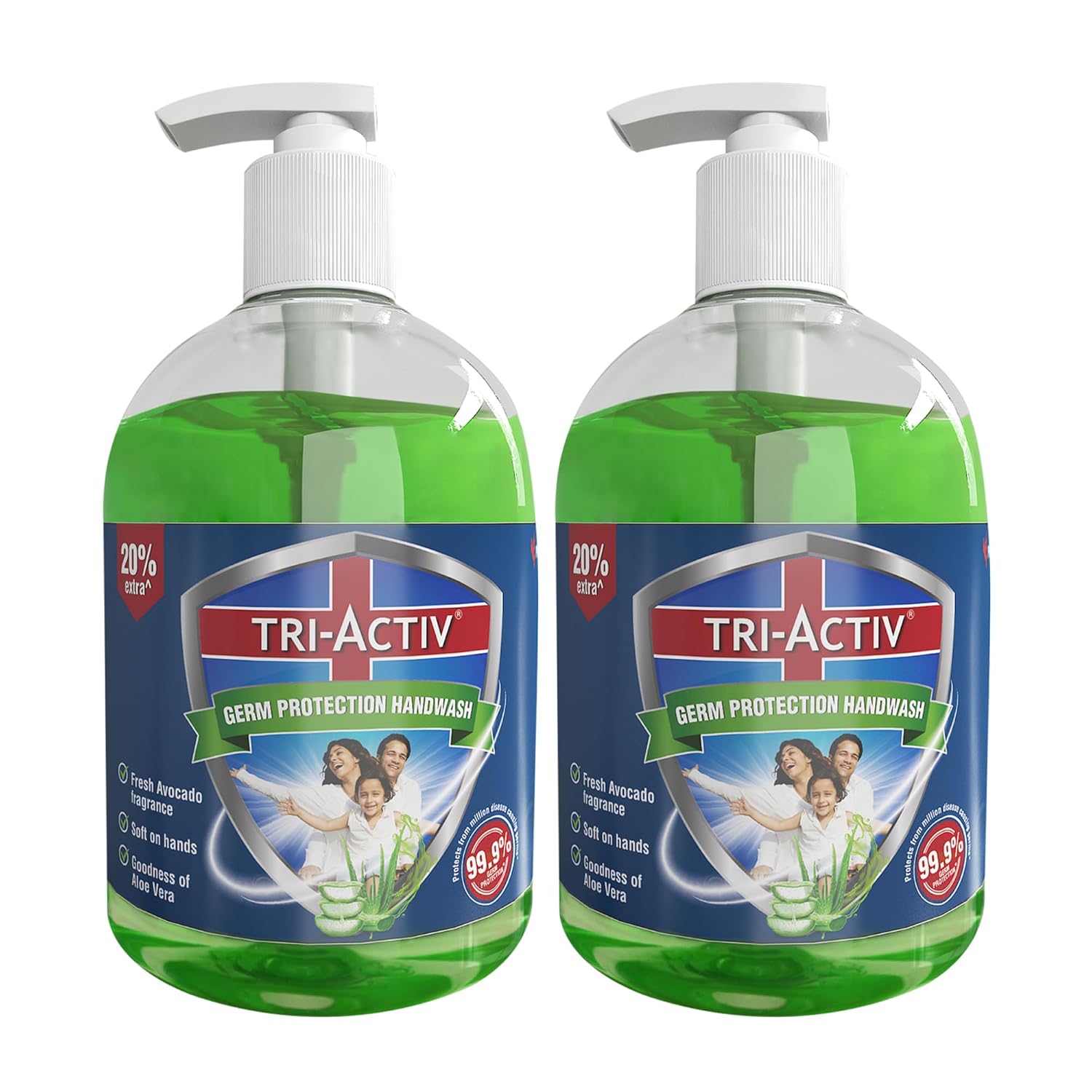 Tri-Activ Germ Protection Handwash Bottle | Hand wash 300ml with ...