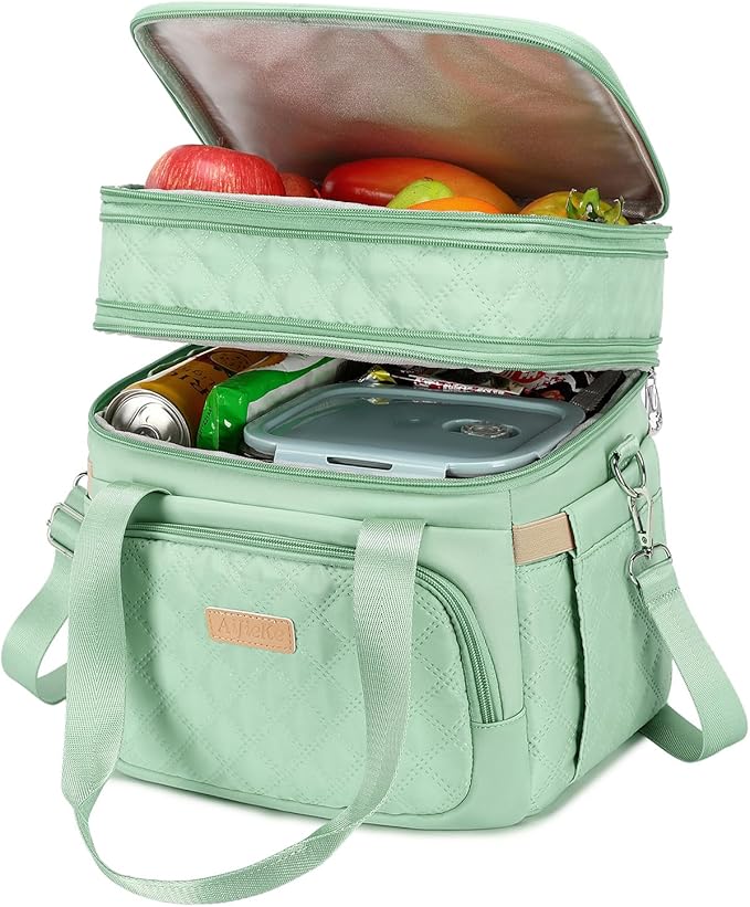 Amazon.com: AIJIEKE Lunch Box Insulated Lunch Bag, Large Leakproof ...
