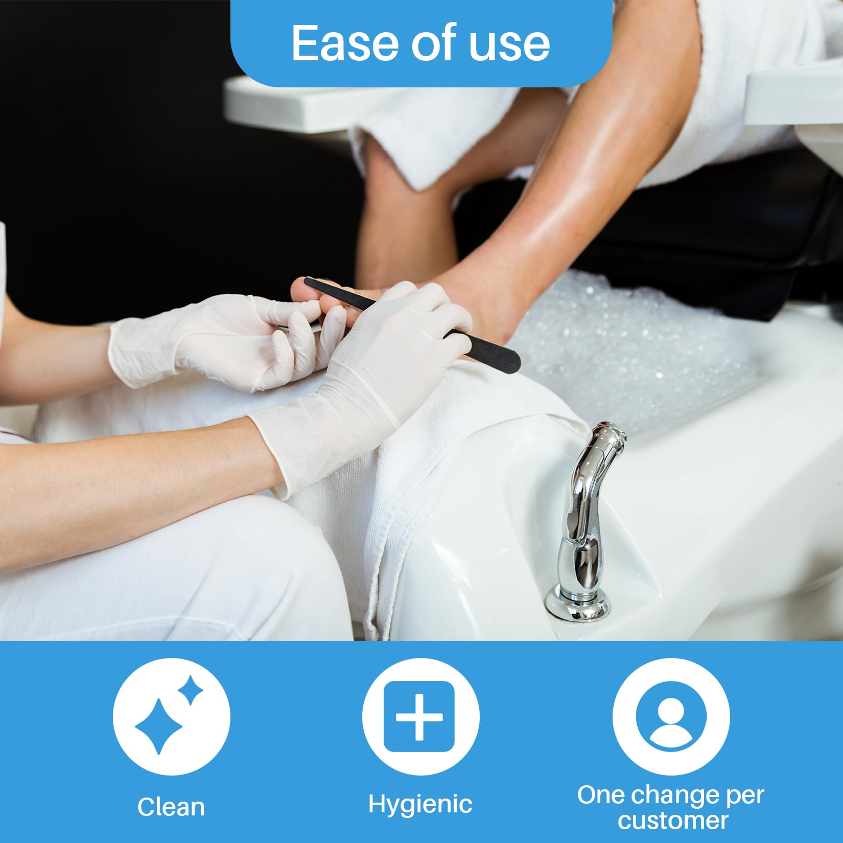 Snapklik.com : 50 Nail Care Towels For Manicure And Pedicure, Toallas ...