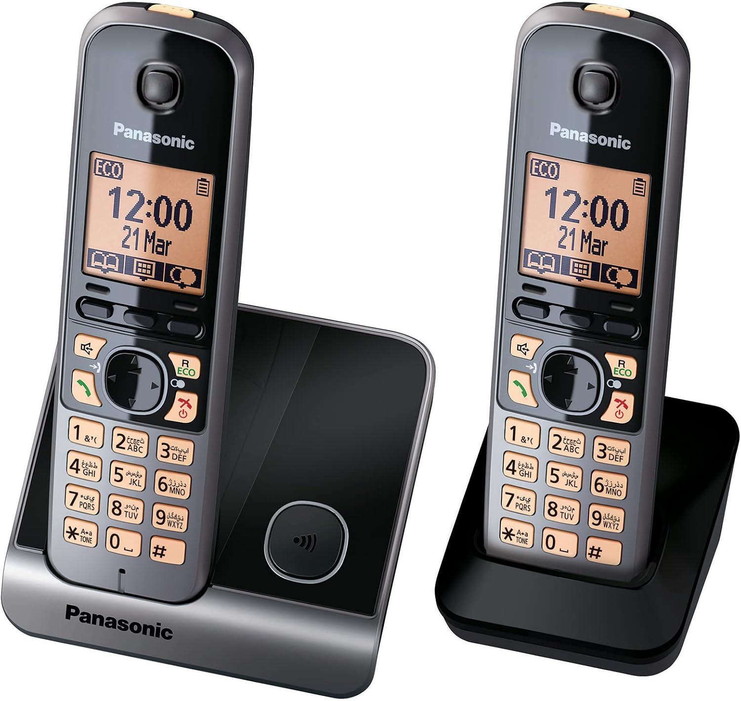 Panasonic KX-TG6712UE1 Cordles Phone, Black: Buy Online at Best Price ...