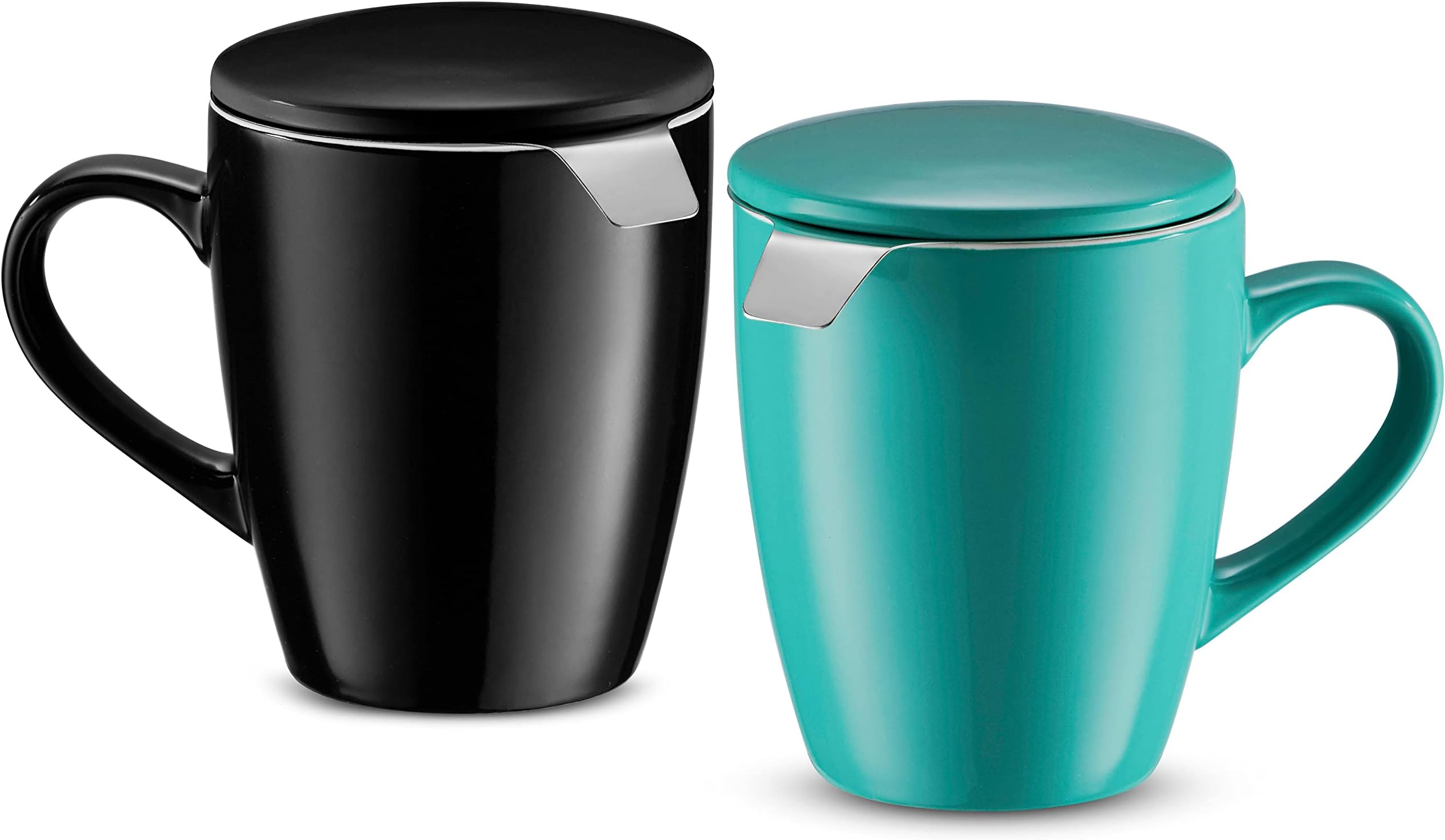 Amazon.com | CEEFU Porcelain Tea Mug with Infuser and Lid, Teaware with ...