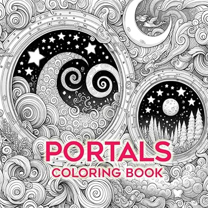 Amazon.com: Portals Coloring Book for Adults. 60 Pages of Intricate ...