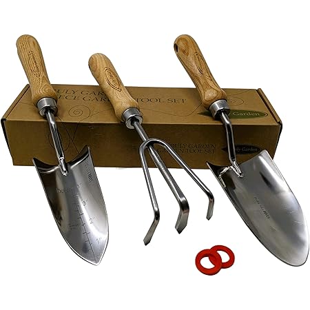 Amazon.com: Dewit 3-Piece Tool Gift Set with 3-Tine Cultivator, Forged ...