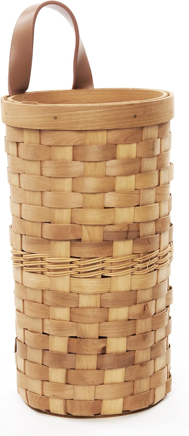 Amazon.com: Plastic Bag Dispenser Baskets (Natural Honey): Home & Kitchen