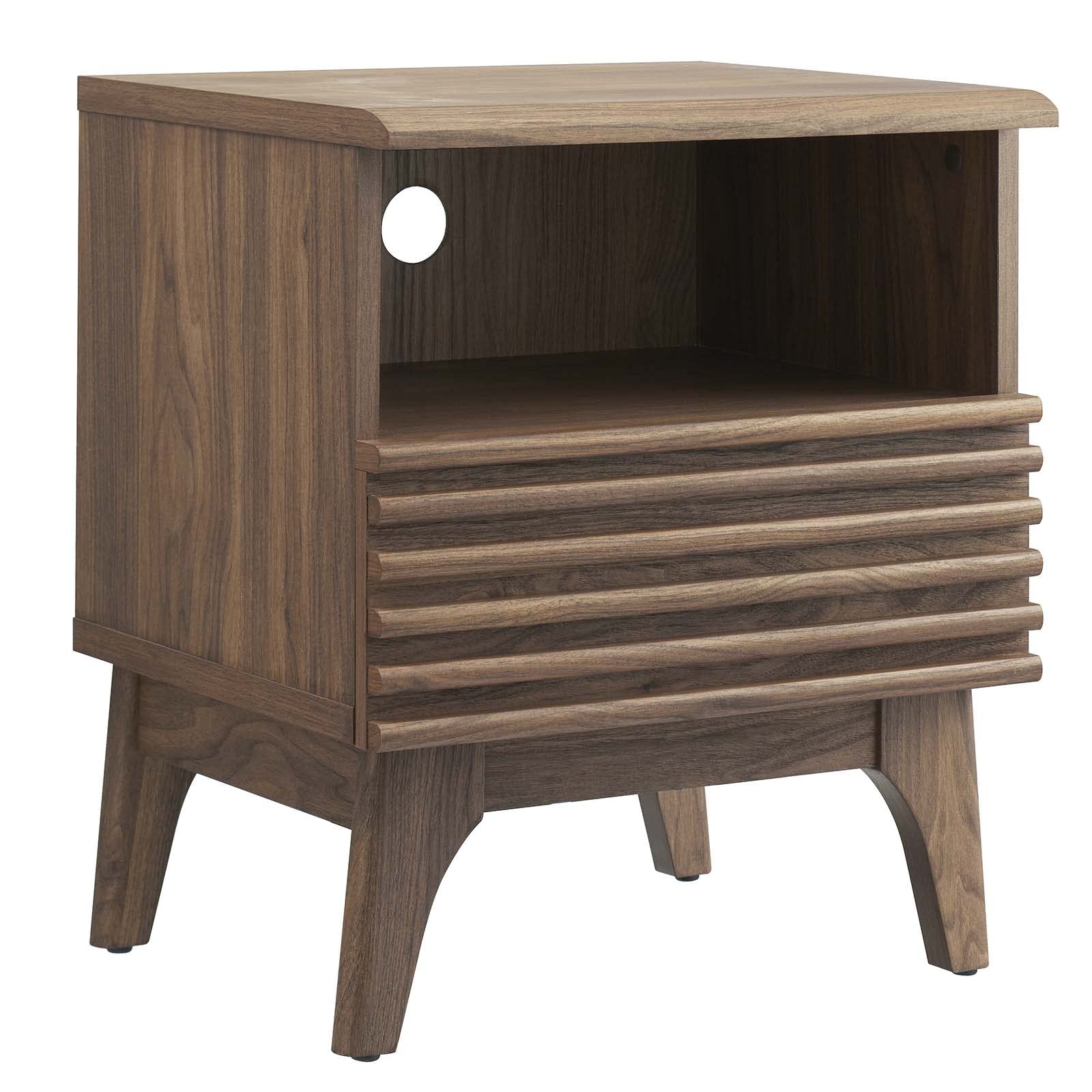 Amazon.com: Modway Render Mid-Century Modern, One-Drawer Nightstand ...