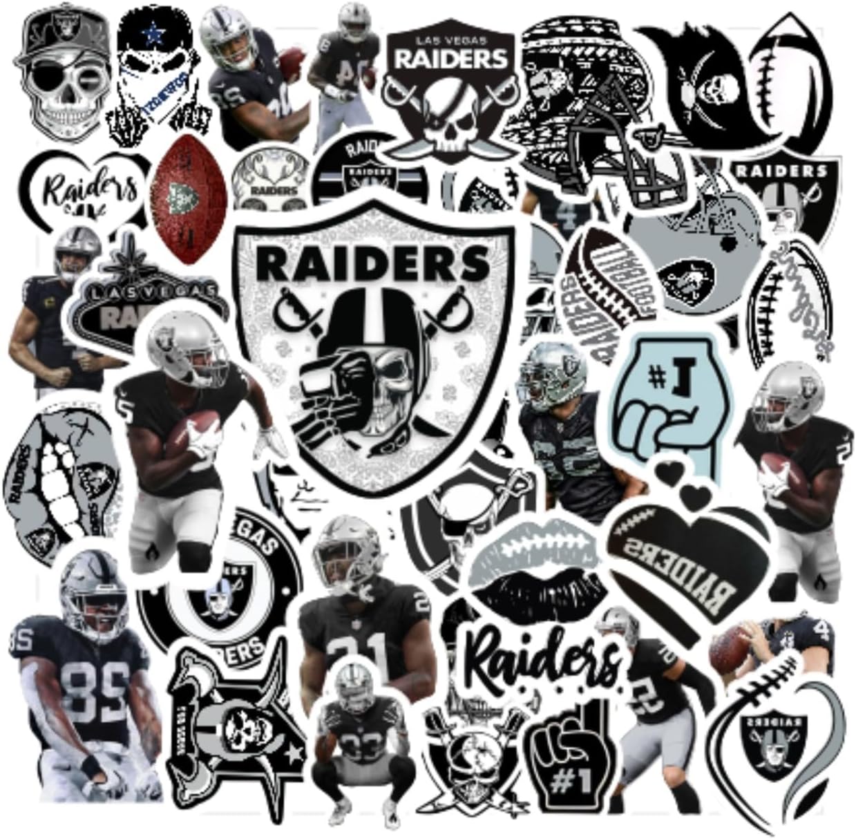 Amazon.com: SAANTE 88pcs Football Stickers for Water Bottles Football ...