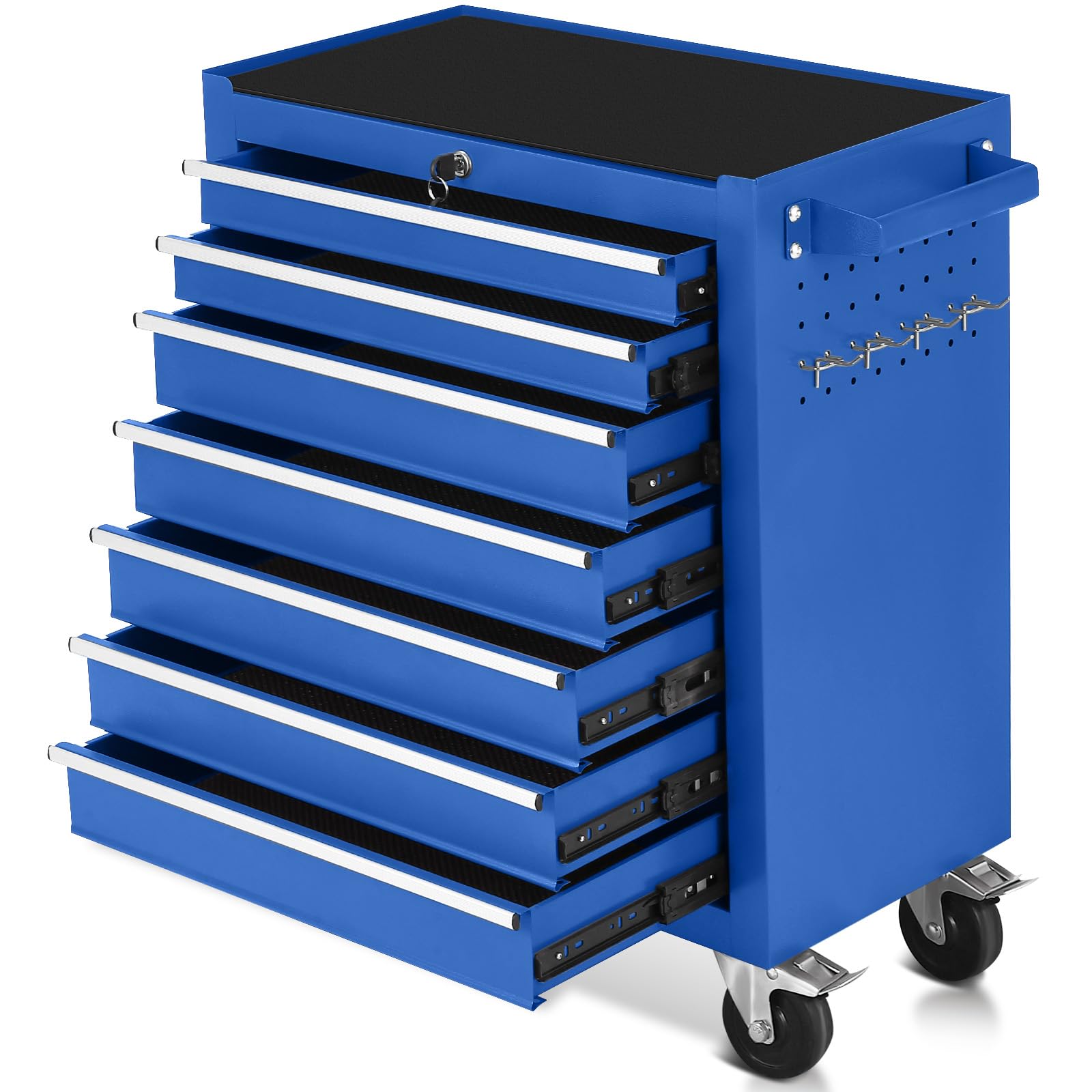 7 Drawer Rolling Tool Chest With Wheels Tool Cabinet On | Desertcart KUWAIT