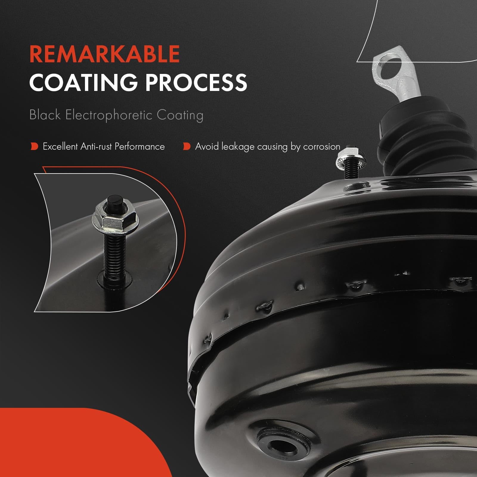 A-Premium Vacuum Power Brake Booster Compatible with Select Ford Models ...