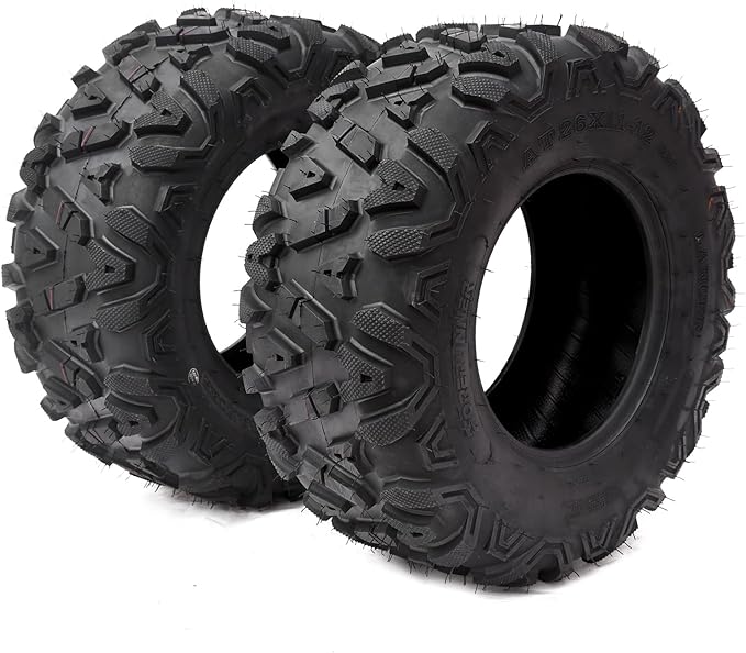 Amazon.com: Set of 2 Petyee 26x11-12 ATV/UTV Tires 26x11x12 6PR TL All ...