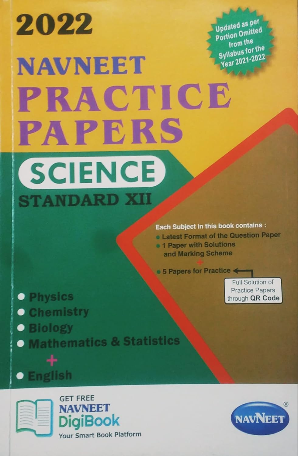 Navneet Practice Papers Science All Subjects (2022) Standard 12 ...