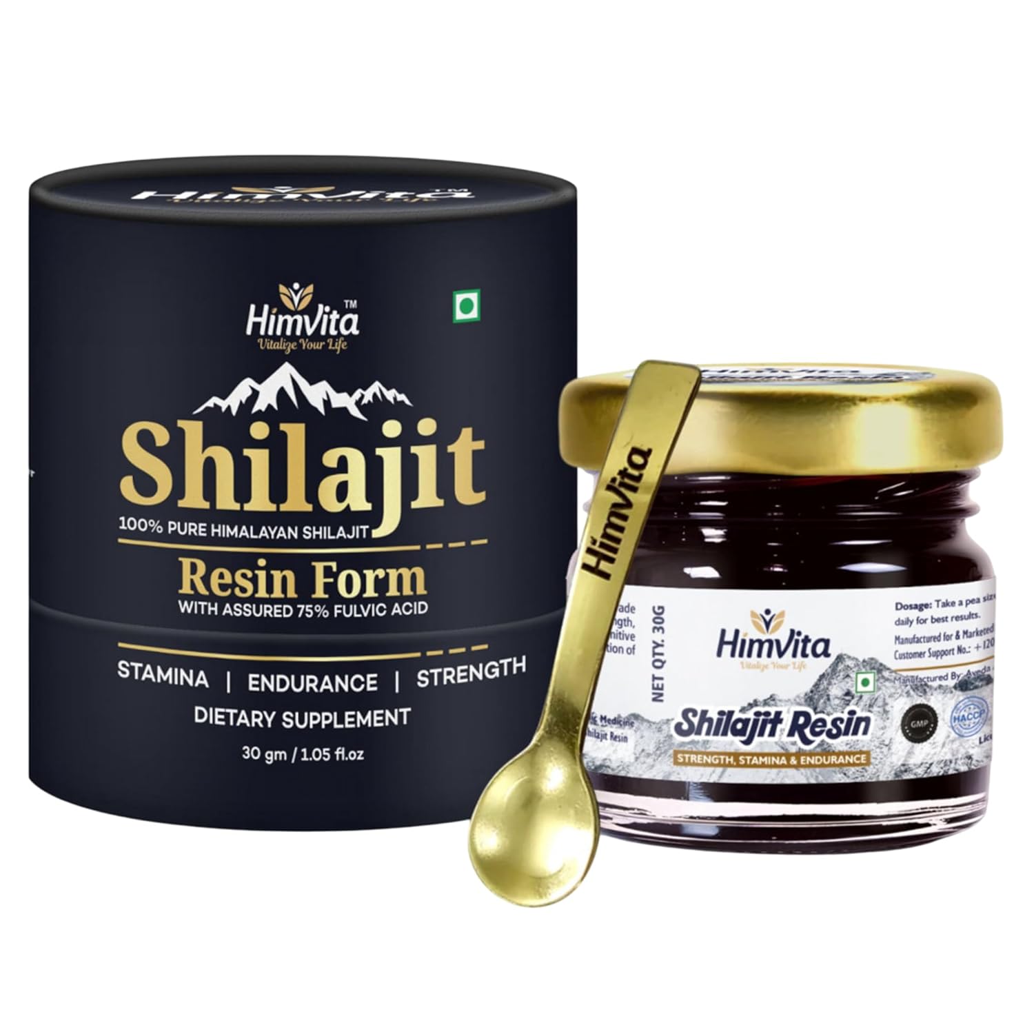 Amazon.com : HimVita Pure Himalayan Shilajit Resin – 600mg High Potency ...