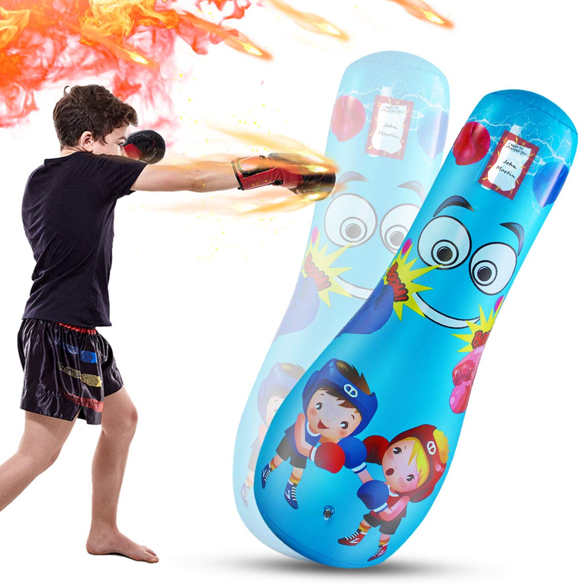 Toddler Punching Bag Age 2 68" - Free Standing Boxing Trainer For Kids ...