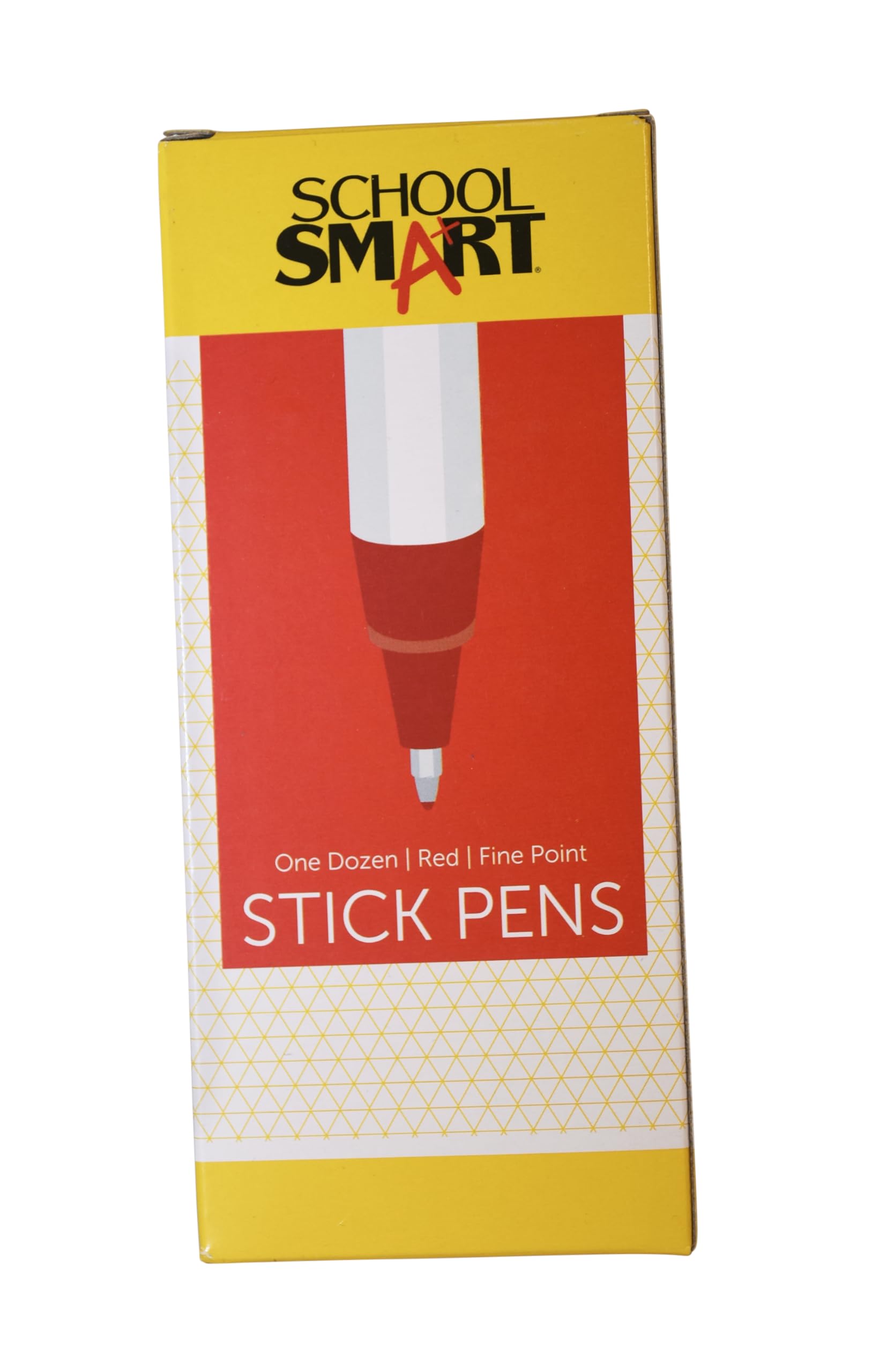 Amazon.com: School Smart Round Stick Pen - Fine Point - Pack of 12 ...