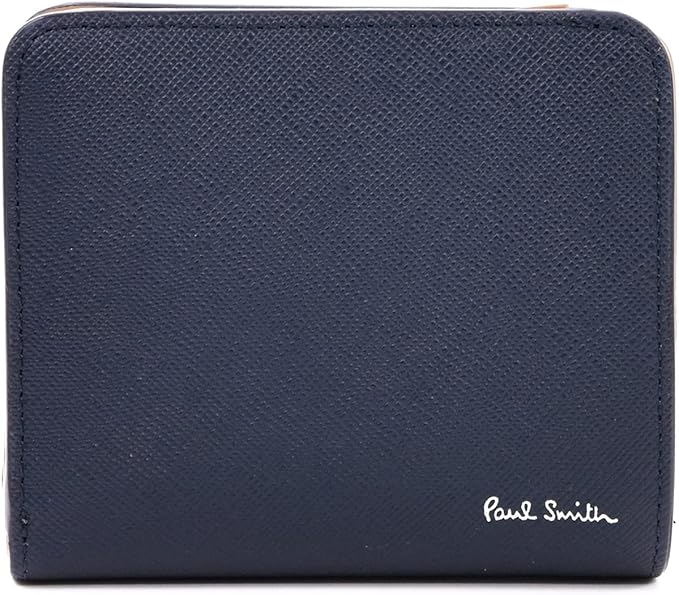 Amazon | [ポールスミス] セット品/名入れ可 財布 2つ折り財布 ミニ財布 ケアクロス付き ブライトストライププラー 小銭入れ 牛革 革 レザー 名入れ 873919 P645 ...