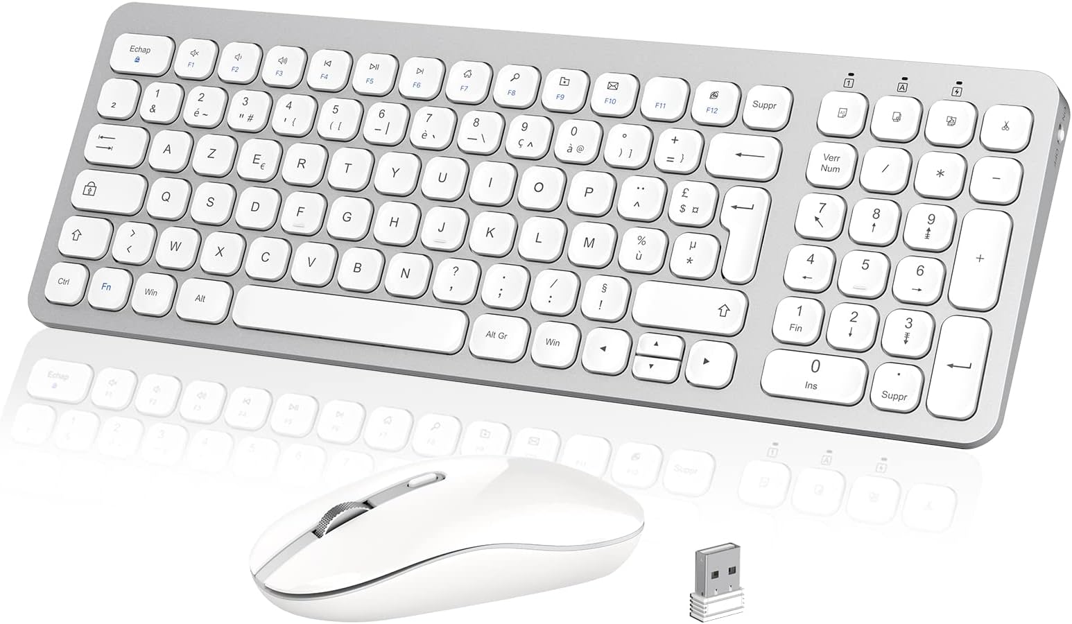 Bluestork - Pack Easy Slim Clavier et Souris sans Fil - Wireless 2,4 ...
