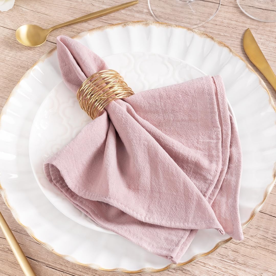 Amazon.com: MLMW Pink Cloth Napkins Valentines Day Spring Linen Napkins ...