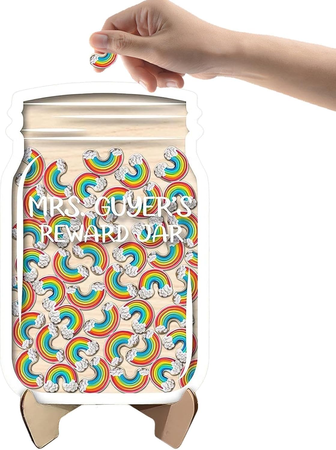 Jizaysk Star Reward Jar | Wood Rewards Chart Bulletin Board - Reusable ...