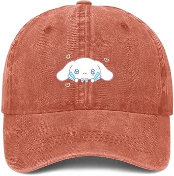Amazon.co.jp: Cinnamoroll Cap, Baseball Cap, Training Hat, Embroidery ...