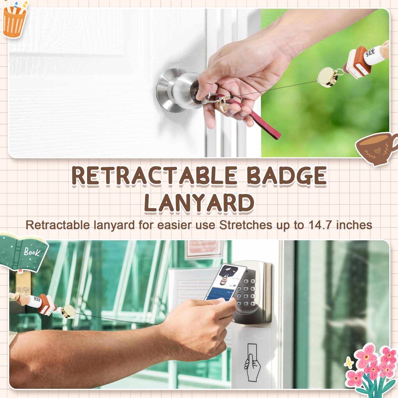 Snapklik.com : Teacher Lanyards For Id Badges And Keys,Beaded Lanyards ...