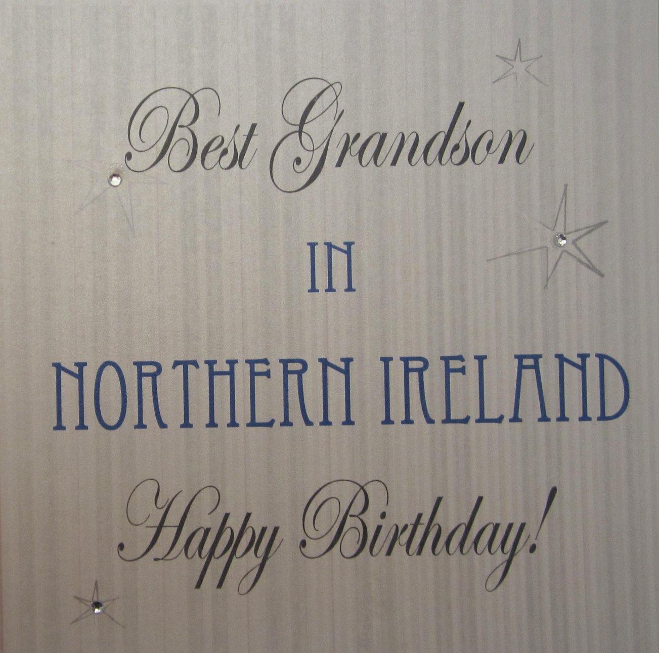 White Cotton Card Best Grand Son In Northern Ireland Happy | Desertcart ...