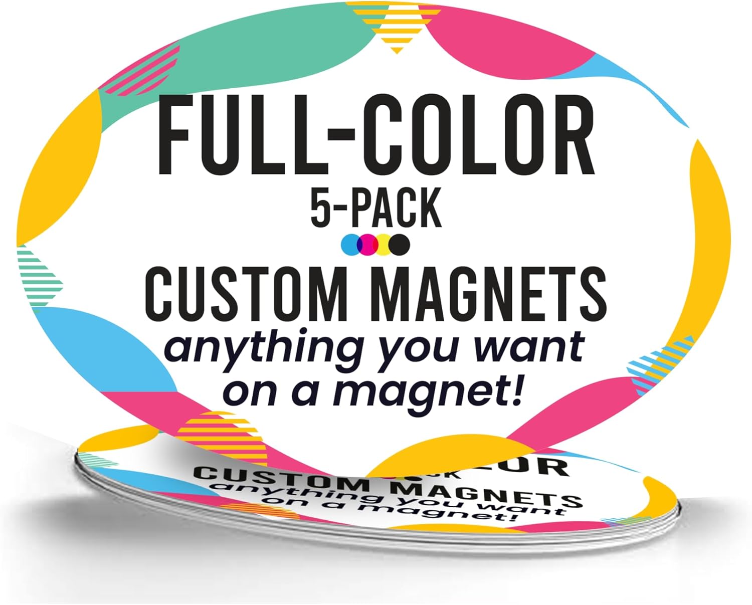 Amazon.com: Magnet Me Up Custom 4x6 Inch Oval Magnet, 5 Pack ...