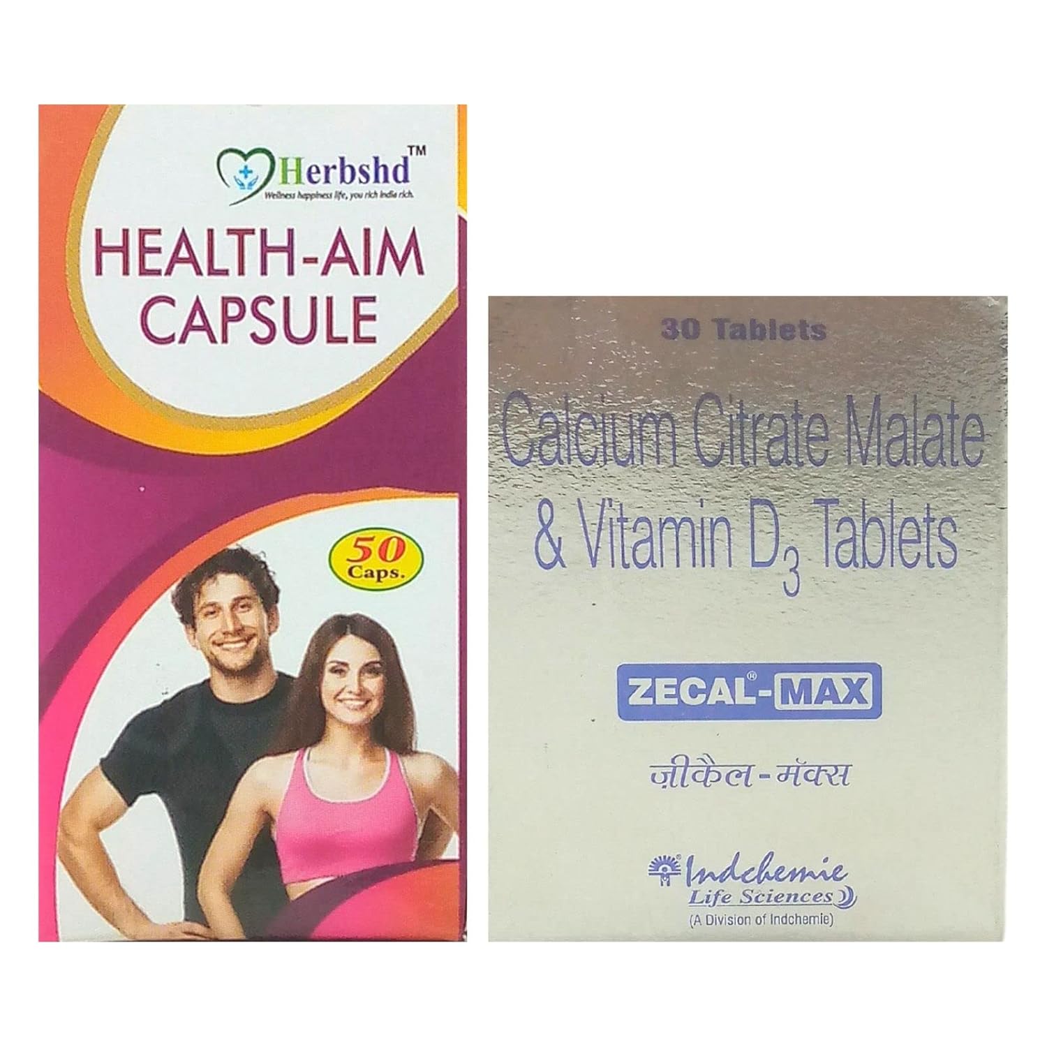 Buy Shop Now Ayurvedic Health-Aim Weight Gainer capsule and Zecal-max ...
