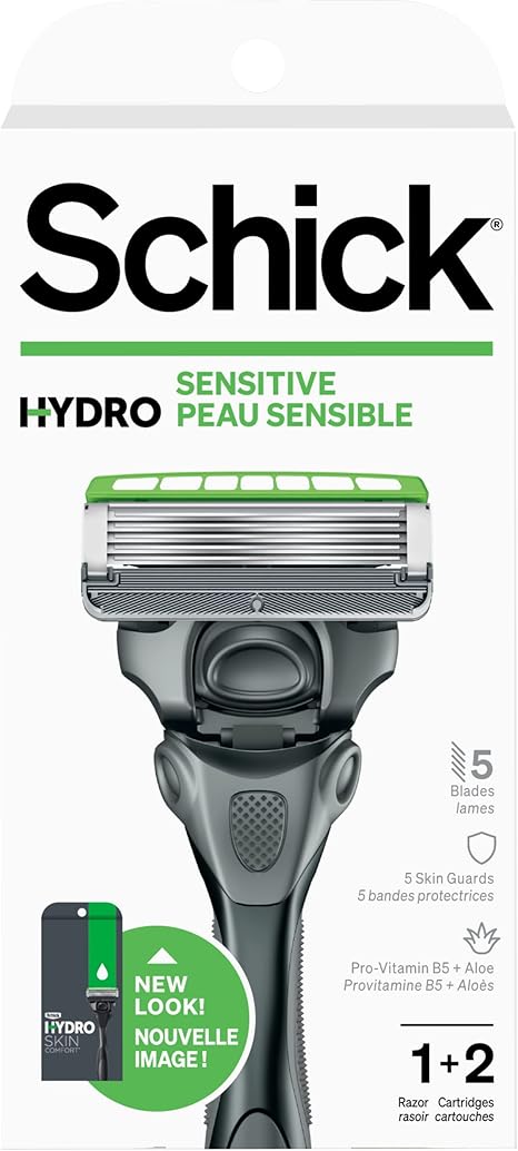 Schick Hydro 5 Sense Sensitive Skin Razor with Shock Absorb Technology ...