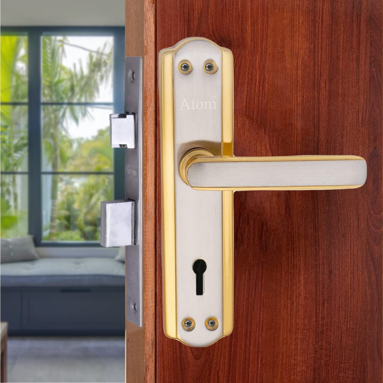 Atom Heavy Duty Mortise Door Lock for Bedroom, Living Room, Main Door ...