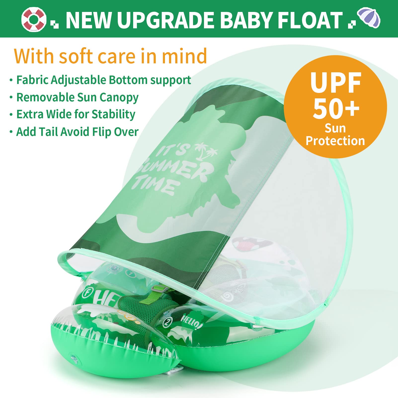 Snapklik.com : Swimbobo Baby Pool Float Inflatable Transparent Monster ...