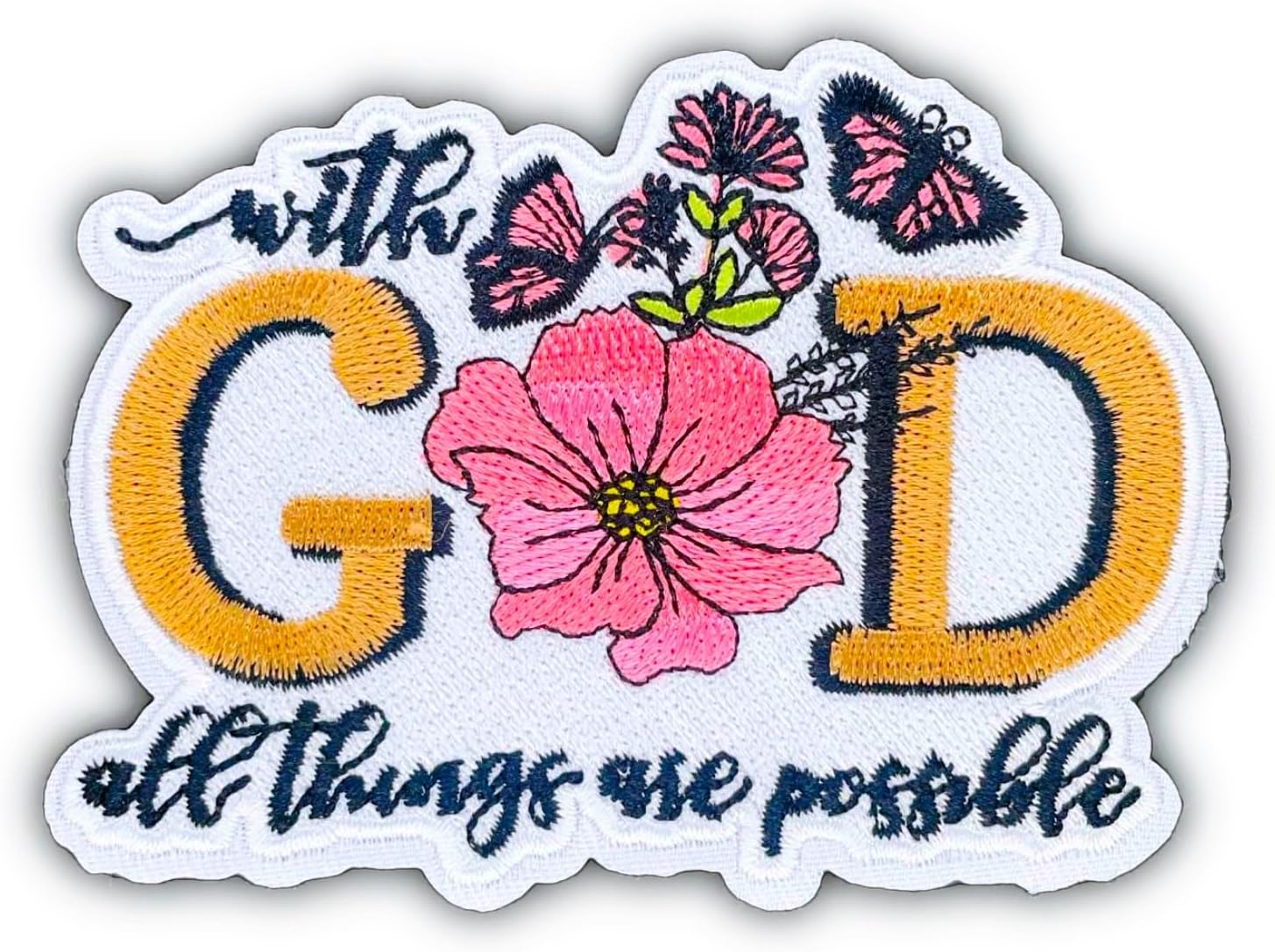 Amazon.com: AAVEDGE Christian Iron On Patches, Jesus God Embroidered ...