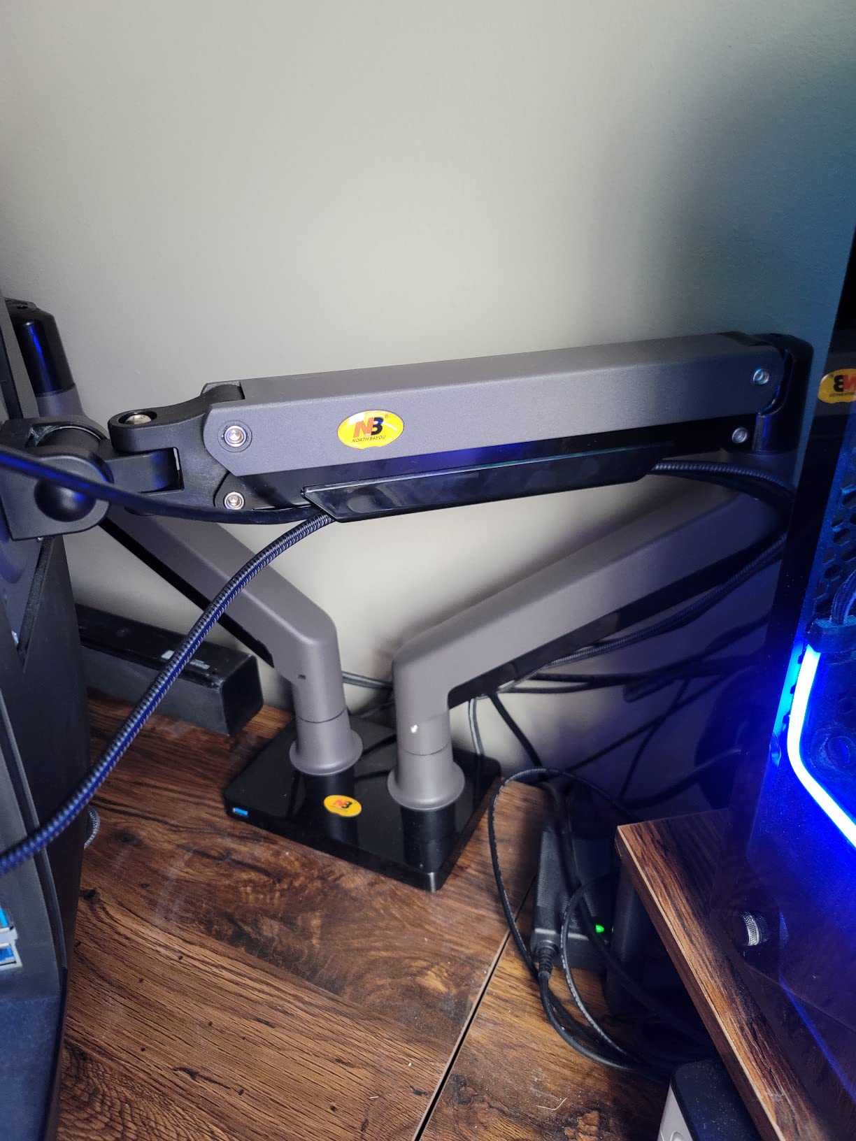 $8/mo - Finance NB North Bayou Dual Monitor Arm Ultra Wide Full Motion ...