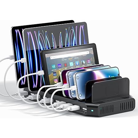 NTONPOWER Charging Station for 10 Tablets or Phones 120W Multi USB ...