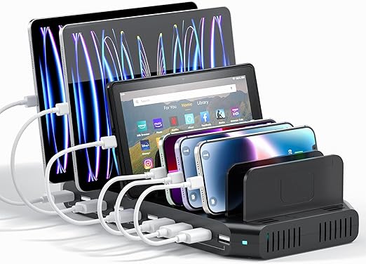 Alxum laadstation 10-poorts multi-apparaat USB-laadstation ...