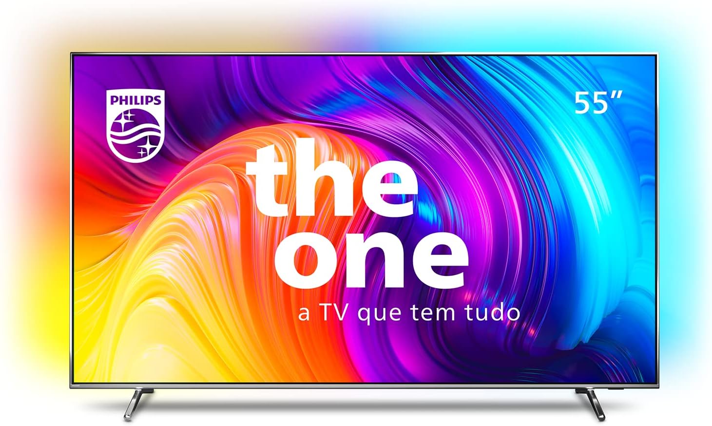 Philips Smart TV 55" 4K 120 Hz THE ONE Android, Ambilight, P5, DTS Play ...